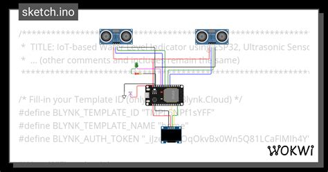 2 Tank Water Level Monitor Wokwi ESP32 STM32 Arduino Simulator