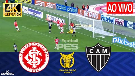 INTERNACIONAL X ATLÉTICO MGAO VIVO IMAGENS ASSISTA AGORA