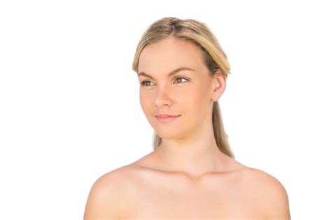 Premium Photo Peaceful Nude Blonde Posing
