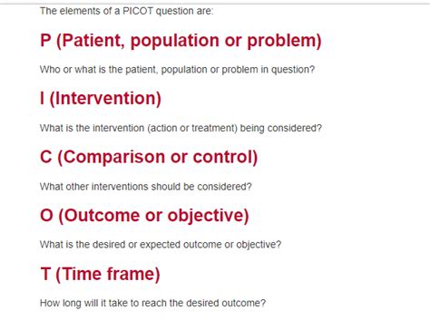 50 Good Nursing PICOT Question Examples Custom Nursing Assignments