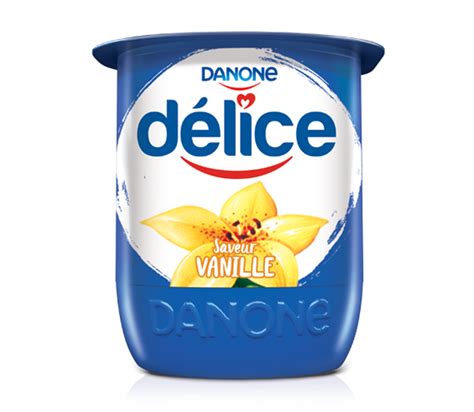 Délice aux fruits Yaourt avec morceaux de fruits Délice Danone