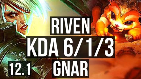 Riven Vs Gnar Top M Mastery Games Dominating Euw
