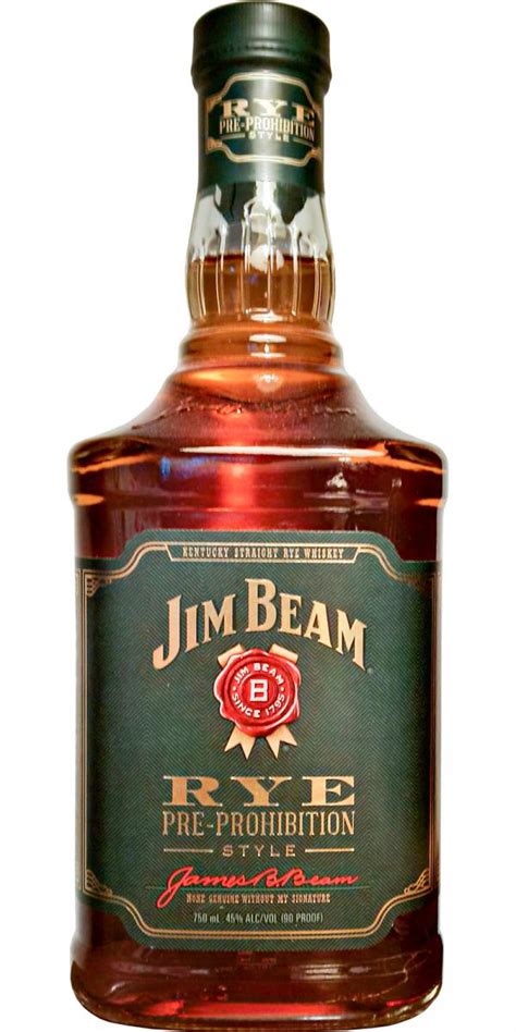 Jim Beam Rye Pre Prohibition Style
