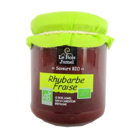 Confiture Rhubarbe Fraise 120g Approbio