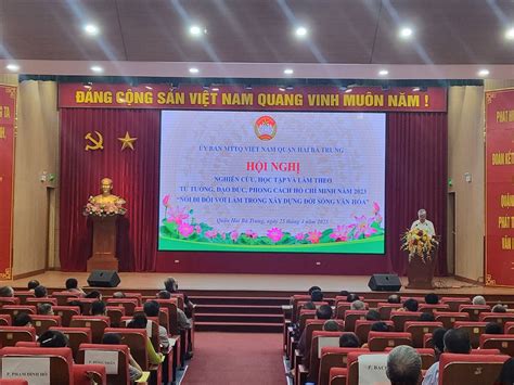 Uỷ ban MTTQ Việt Nam quận Hai Bà Trưng tổ chức học tập và làm theo tư