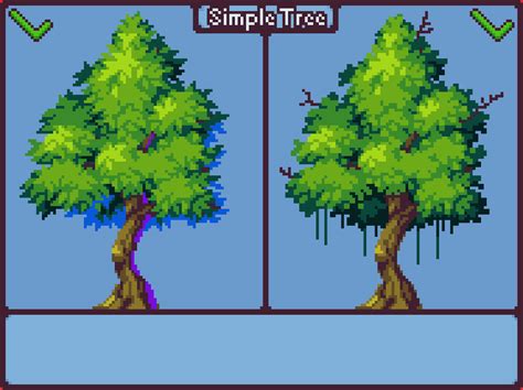 Pixel Art Inspiration Trees