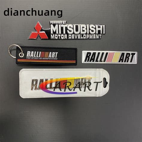 3D Car Sticker Auto Badge Emblem Decal For Mitsubishi Ralli Art