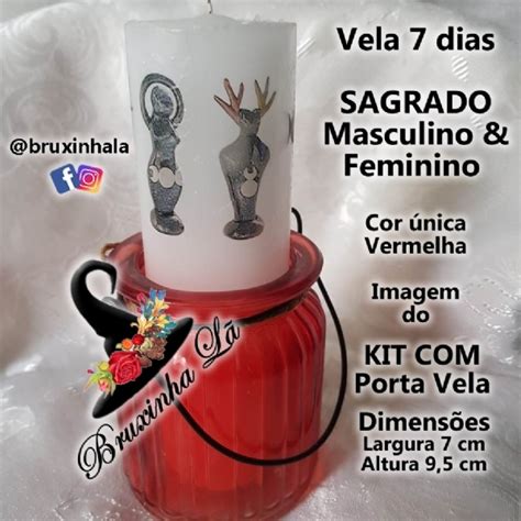 Vela 7 dias Sagrado Masculino Feminino CONSAGRADA opção KIT ou