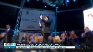 Boa Noite Espírito Santo edição regional Morre músico Leonardo David