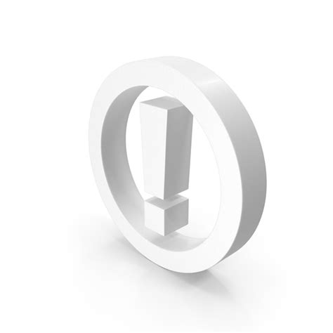 White Exclamation Mark Icon 3D Object 2299204289 Shutterstock