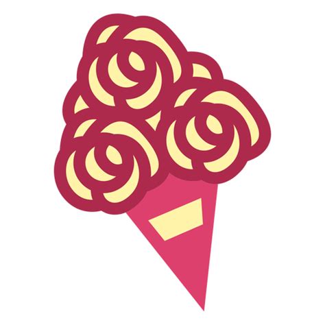 Design PNG E SVG De Buquê De Flores Rosa Para Camisetas