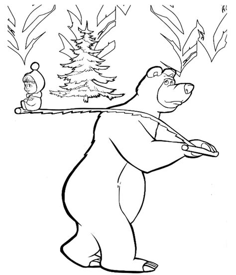 Actualizar 153 Images Masha Y El Oso Para Colorear Viaterra Mx