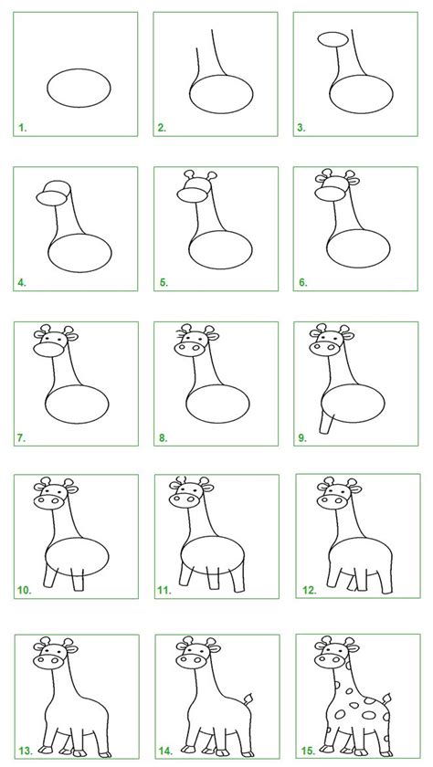 How To Draw A Cartoon Giraffe Step By Step Guide
