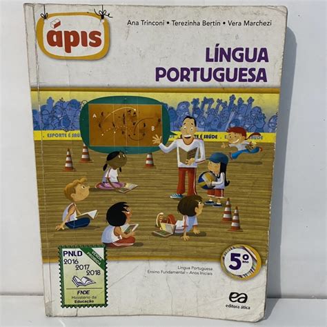 Livro de Português Apis Língua Portuguesa Quinto Ano Shopee Brasil