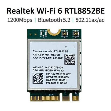 Jual Realtek Wifi Rtl Be Wireless Network Card Bt M Ngff Ax