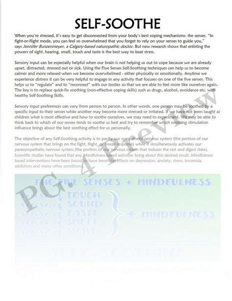 D B T LESSON 2 15 Distress Tolerance SELF SOOTHE And Toolbox Skills