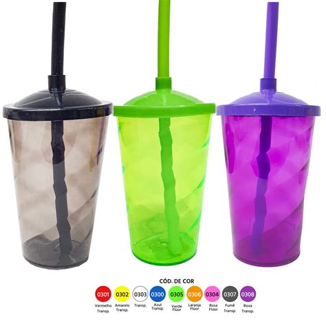 COPO FEST TAMPA E CANUDO CRISTAL 750 Ml LSC Toys
