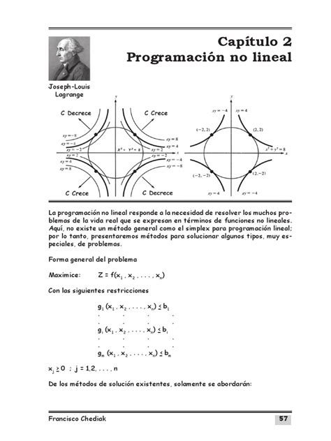 programación no lineal pdf programacion no lineal ecuaciones
