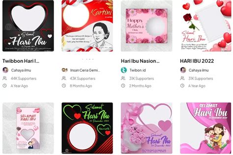 POPULER 17 Link Twibbon Hari Ibu 2022 Desain Penuh Kasih Sayang
