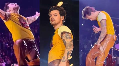 Harry Styles Suffers Major Wardrobe Malfunction Onstage Singer S Pants