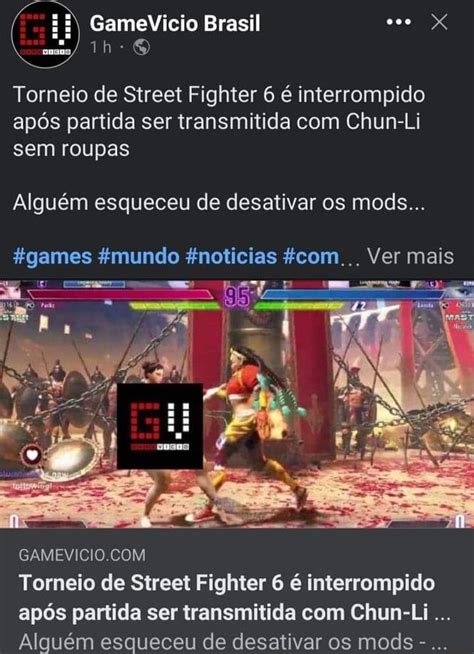 Torneio de Street Fighter 6 é interrompido após partida ser transmitida