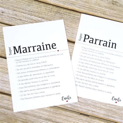 Duo D Affiches Parrain Marraine Bapt Me Papeterie Bul D Id Es