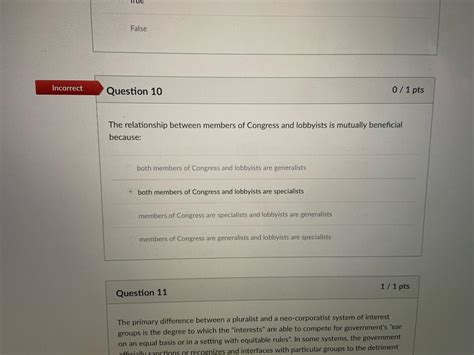 Solved False Incorrect Question Pts The Chegg