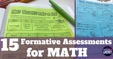 15 math formative assessments strategies that rock idea galaxy