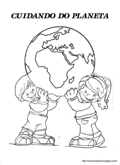 Educa O Na Net Atividade Meio Ambiente Desenhos Para Pintar
