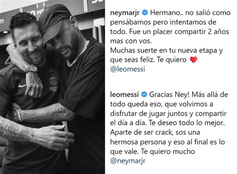 Por qué es tendencia on Twitter Neymar Porque despidió a Lionel