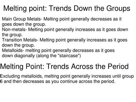 Ppt Periodic Table Trends Melting Boiling Point Powerpoint