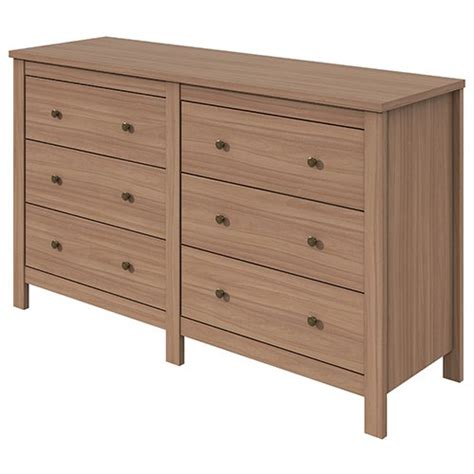 Cômoda 6 Gavetas Maggiore Móveis Lopas Carvalho Naturale MadeiraMadeira