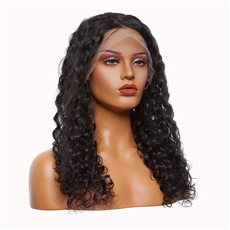 Water Wave Wig X Lace Front Wig Density Human Hair