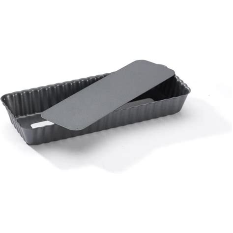 Moule Tarte Rectangulaire Fond Amovible En Acier Antiadh Sif