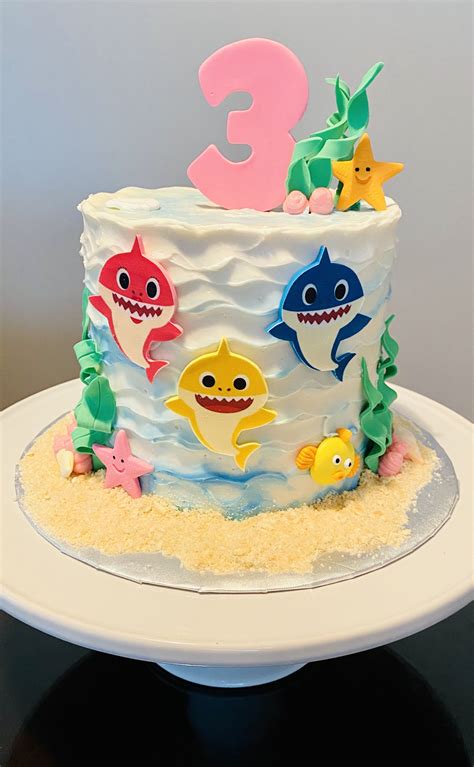 15 Adorable Baby Shark Birthday Cake Ideas They Re So Cute Artofit