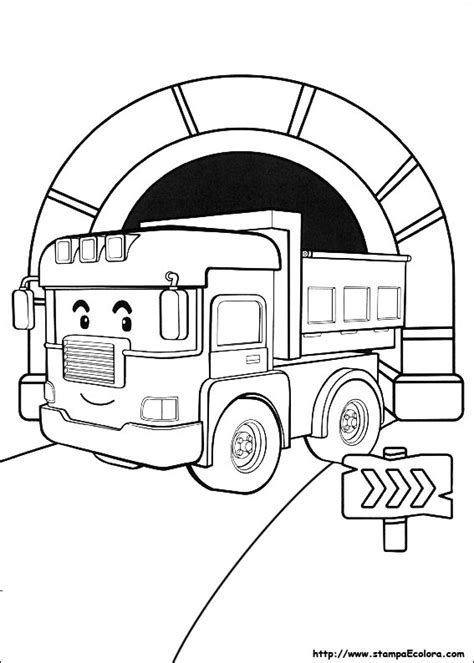 Evo Magz V4 7 intérieur Robocar Poli Coloriage A Imprimer