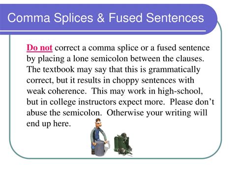 PPT Comma Splices And Fused Sentences PowerPoint Presentation Free