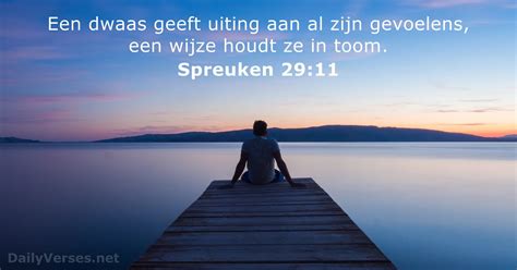 3 Februari 2024 Bijbeltekst Van De Dag Spreuken 29 11 DailyVerses Net