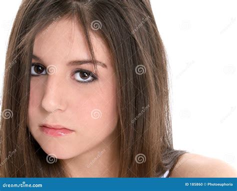 Fille De L adolescence Triste De Plan Rapproché Photo stock Image du