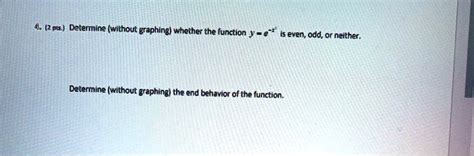 solved 4 2 pa determine without graphing whether the function even odd or neither