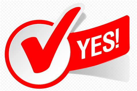 Hd Red Yes Tick Mark Icon Symbol Illustration Png Citypng The Best