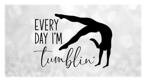 Sports Clipart Black Gymnastics Silhouette In Handspring Etsy Canada