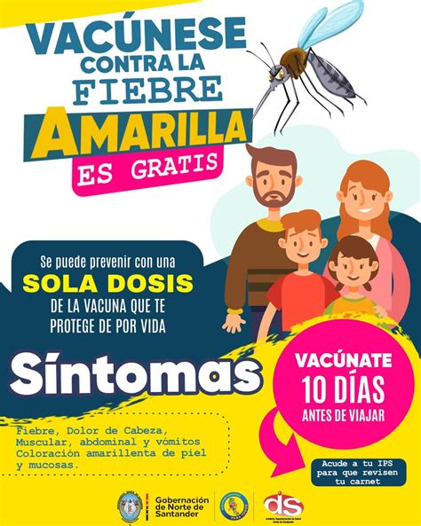 VACÚNESE CONTRA LA FIEBRE AMARILLA Instituto Departamental de Salud