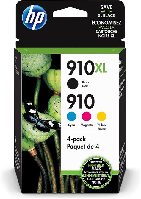 HP 910 910Xl 3Jb41an Ink Cartridges Cyan Magenta Yellow Black 4