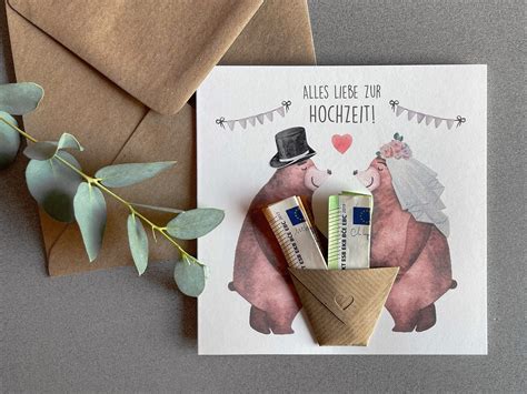 Geldgeschenk Hochzeit Hochzeitskarte Etsy De