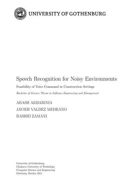 pdf speech recognition for noisy environments dokumen tips