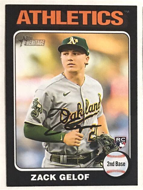 Zack Gelof Rc Black D Mini Edition Topps Heritage Mini