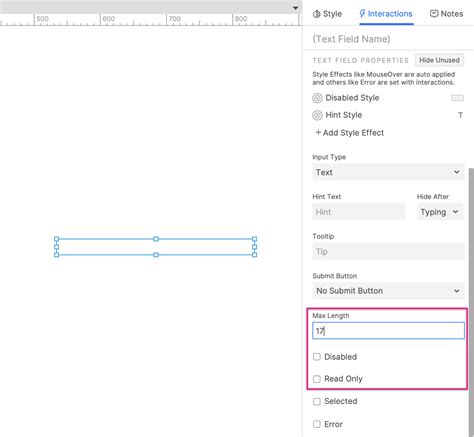 Text Field And Text Area Widgets Axure Docs