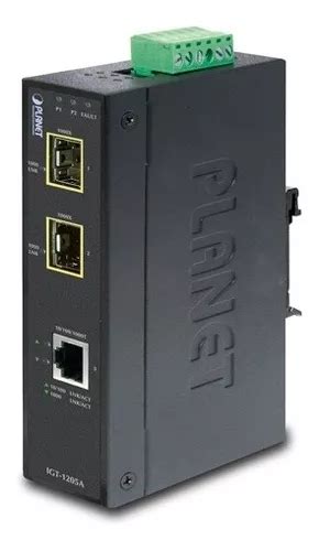 Convertidor De Medios Planet Gigabit Ethernet Fibra Óptica Meses