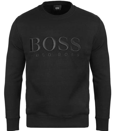 Hugo Boss Bluza Z Haftowanym Logo Czarna L Erli Pl